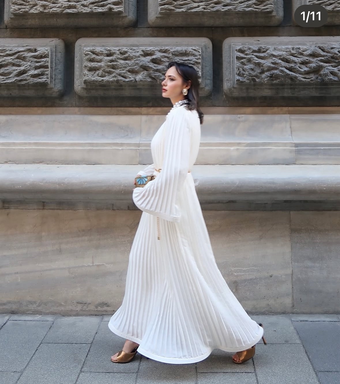 April Pleated Maxi Dress - MsBey